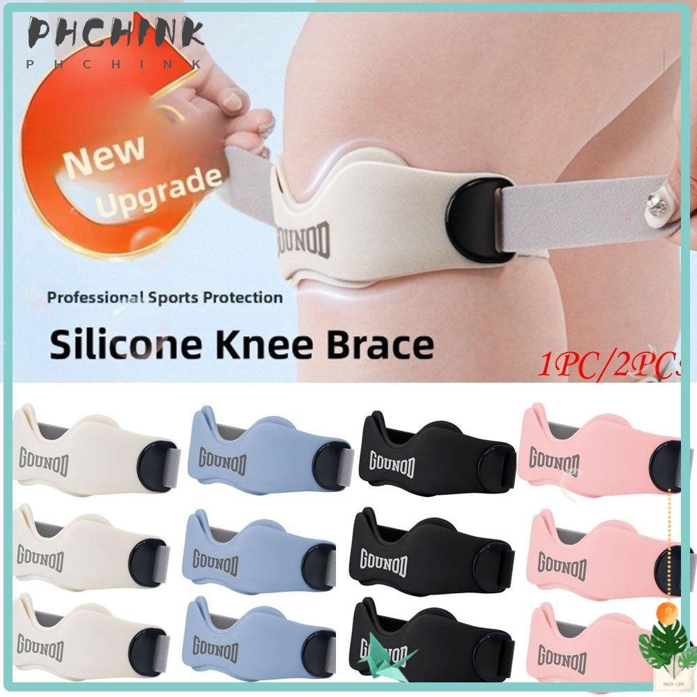 CHINK Patella Tendon Knee Straps, Silicone Knee Support Patella Knee ...