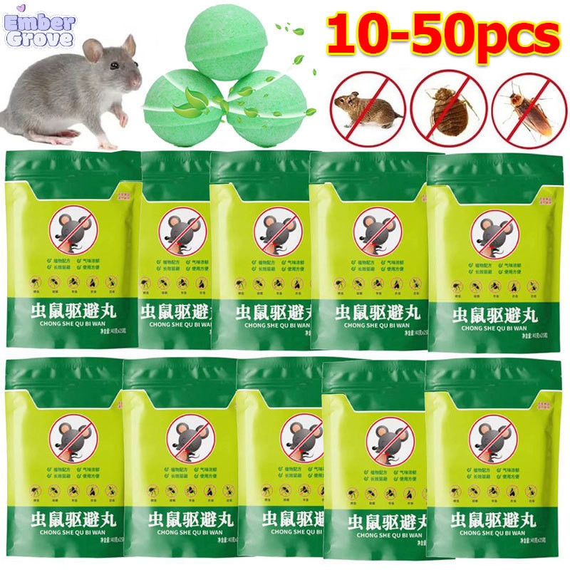 10-50Pcs Rat Repellent Mothballs / Powerful Rodent Repeller Ball ...