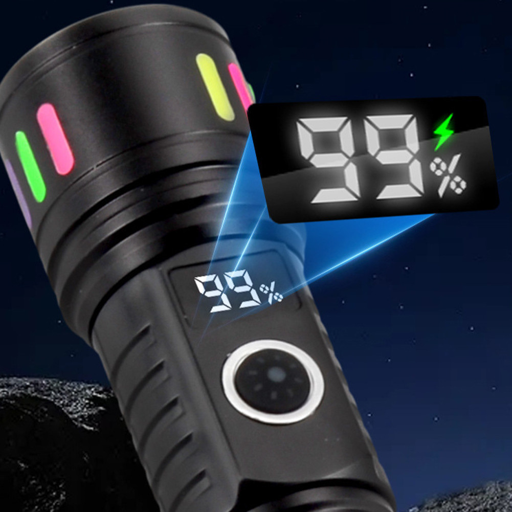 1000LM LED Flashlight Aluminum Alloy Hand Torch Waterproof Rechargeable ...