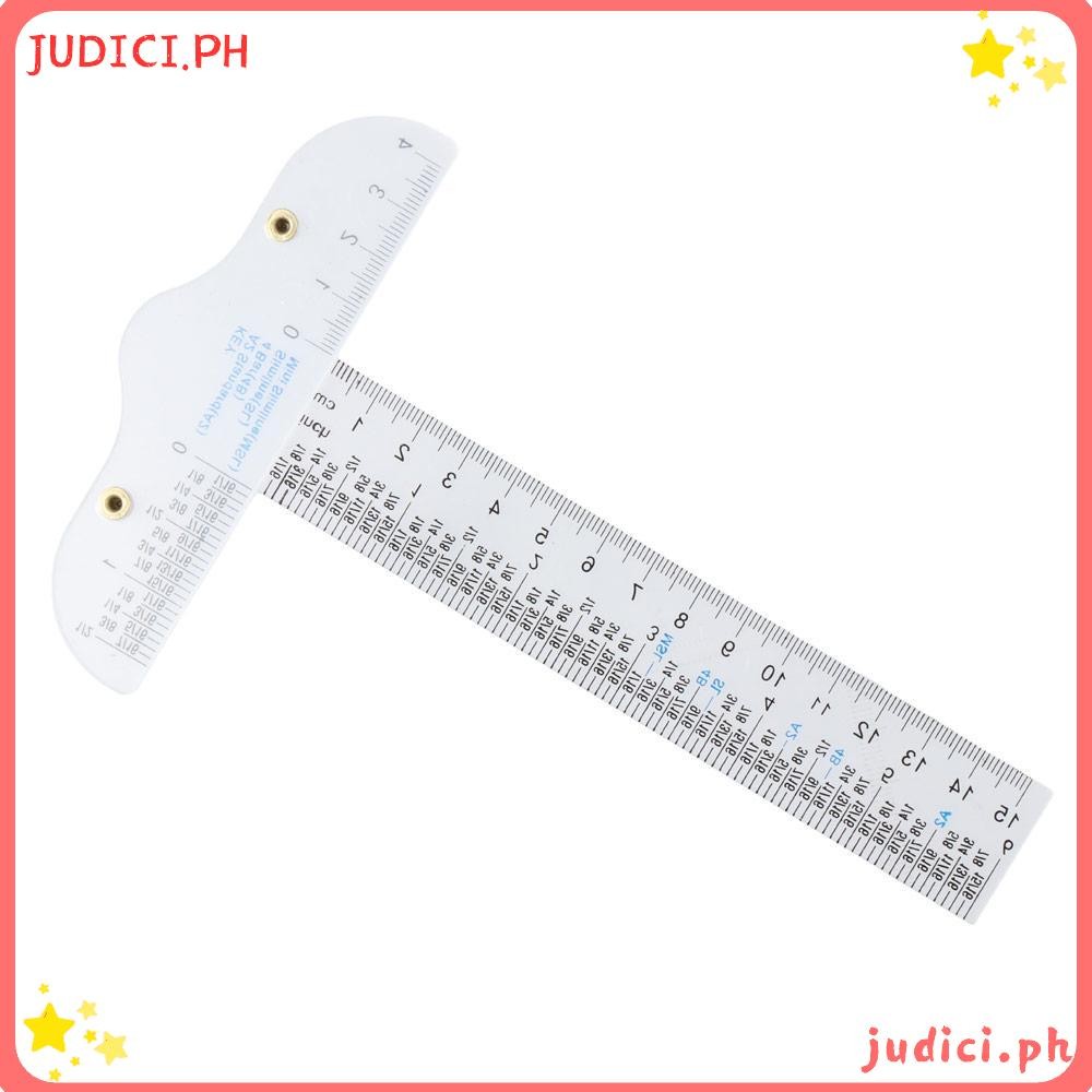JUDICI Graduated T-Ruler Measuring Scale Rule Acrylic Easy Reference ...