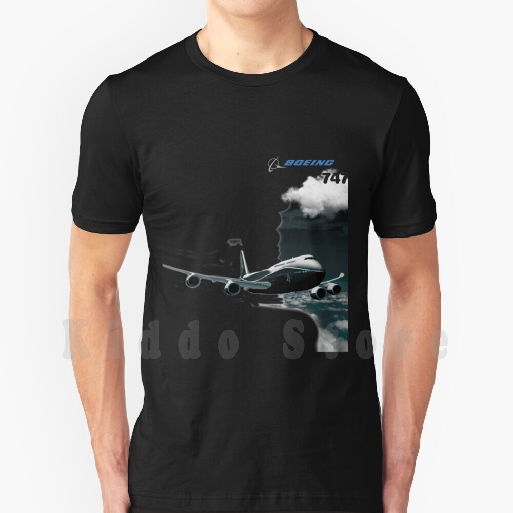 Boeing 747 Logo T Diy Gildan Plane Spotter Spotting White | Shopee ...