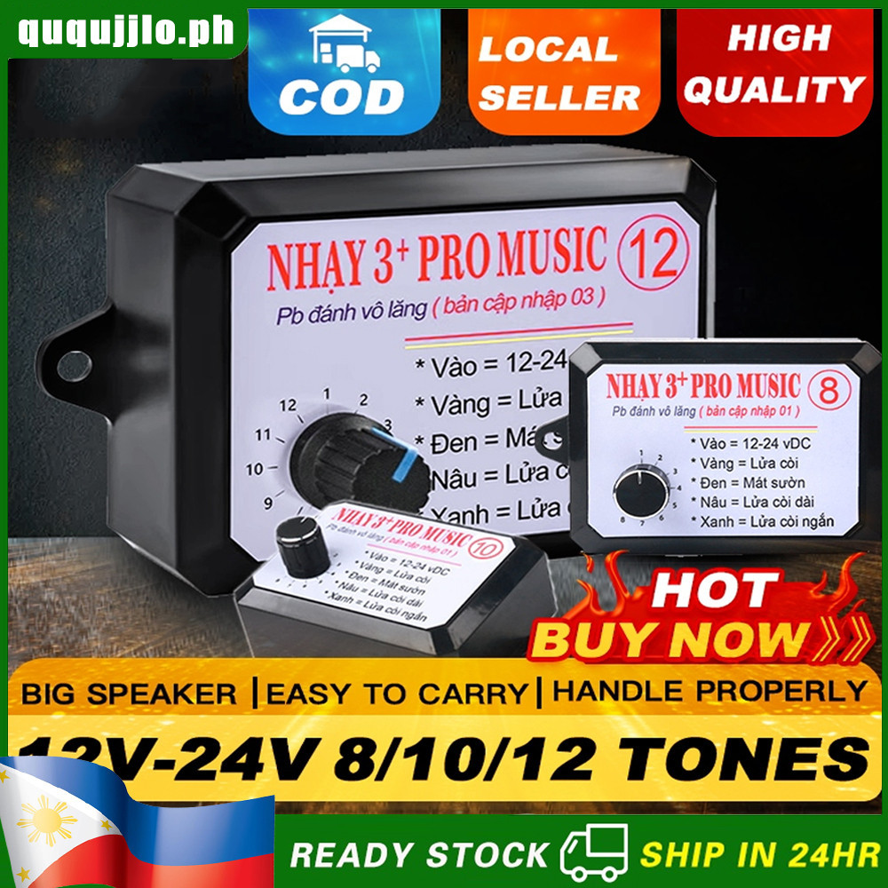 Universal Nhay 3+ Pro Music Rapid Horn Relay module Car Horn Controller ...