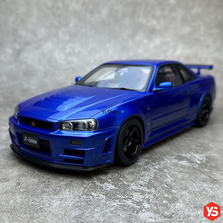 1/18 Scale Almost Real AUTOART Skyline Nissan GTR(R34)V-spec II Z-TUNE ...