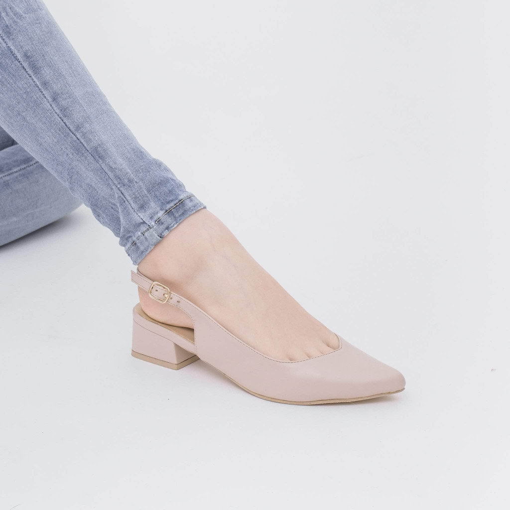 Aztrid Eleanor Women Pointed Slingback Block Heels | Shopee Philippines