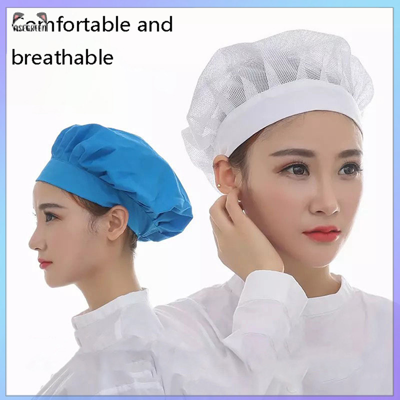 Asegreen Unisex Elastic Mesh Caps Cafe Bar Kitchen Restaurant Hotel ...