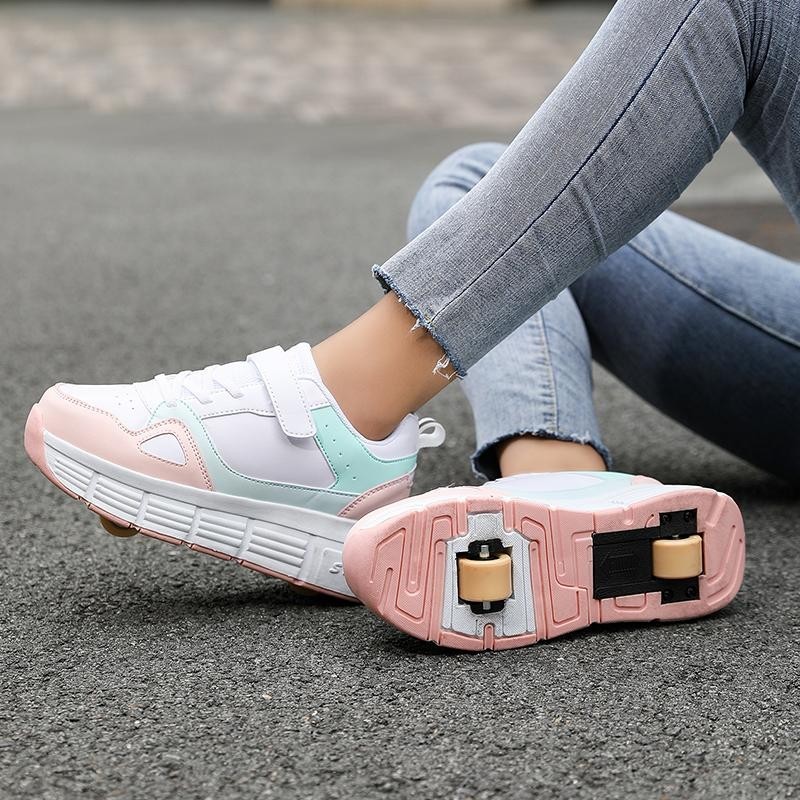 Teenager Roller Skates Two-wheeled Skateboard Shoes Outdoor Sports ...
