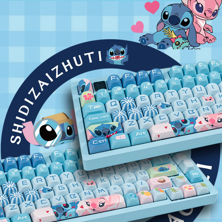Lilo & Stitch Keycap MOA Profile PBT Five-sided Dye Sublimation ...