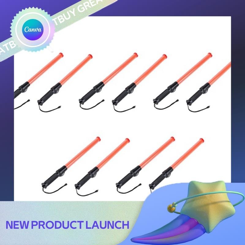 greatbuy Led Traffic Control Stick Safety Light Batons, Signal Batons ...