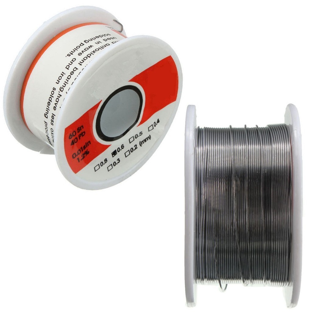 Fine Solder Wire 0.3mm 60/40 1.2% Flux Reel Tube Tin Lead Rosin Core ...