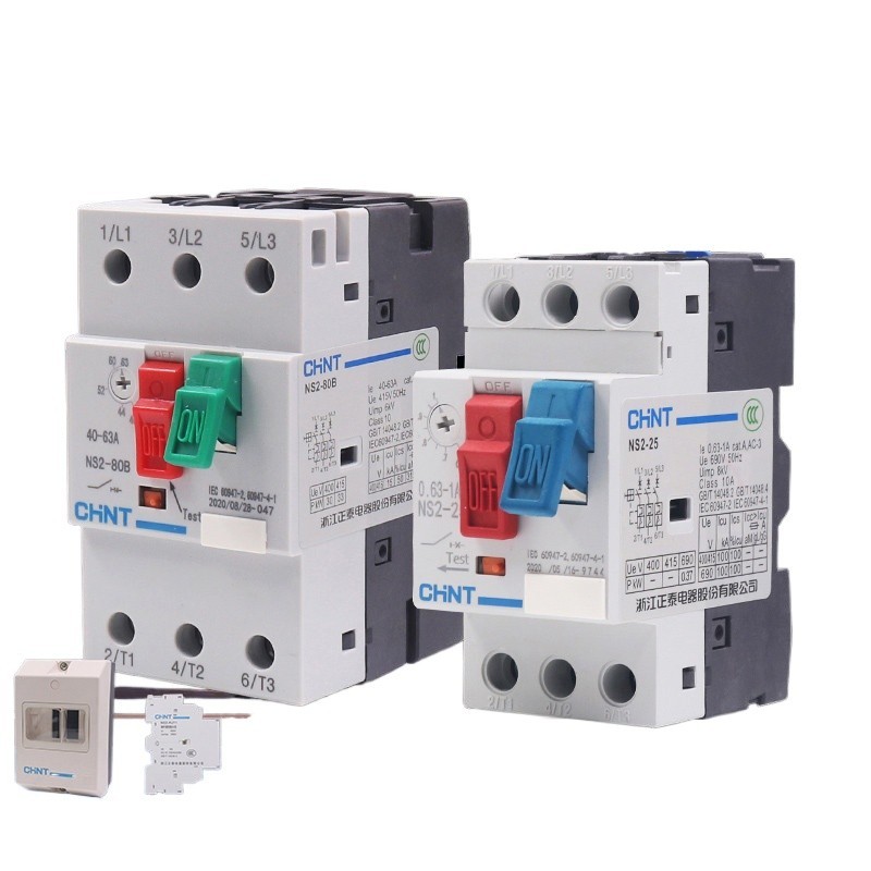 Chint Motor Overload Short Circuit Protection Circuit Breaker NS2-25 4/6.3/10 Motor Starter GV2 ...