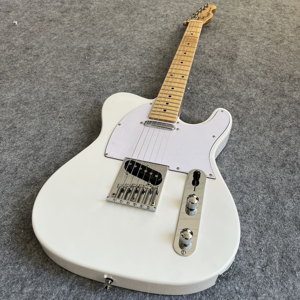 Fender Telecaster Electric Guitar White Body Single Coil Pickups ...