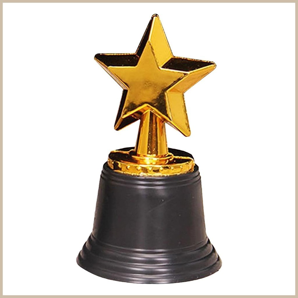 Gold Star Trophy Star Trophy Gold Trophies Kids Trophy Party Favors ...