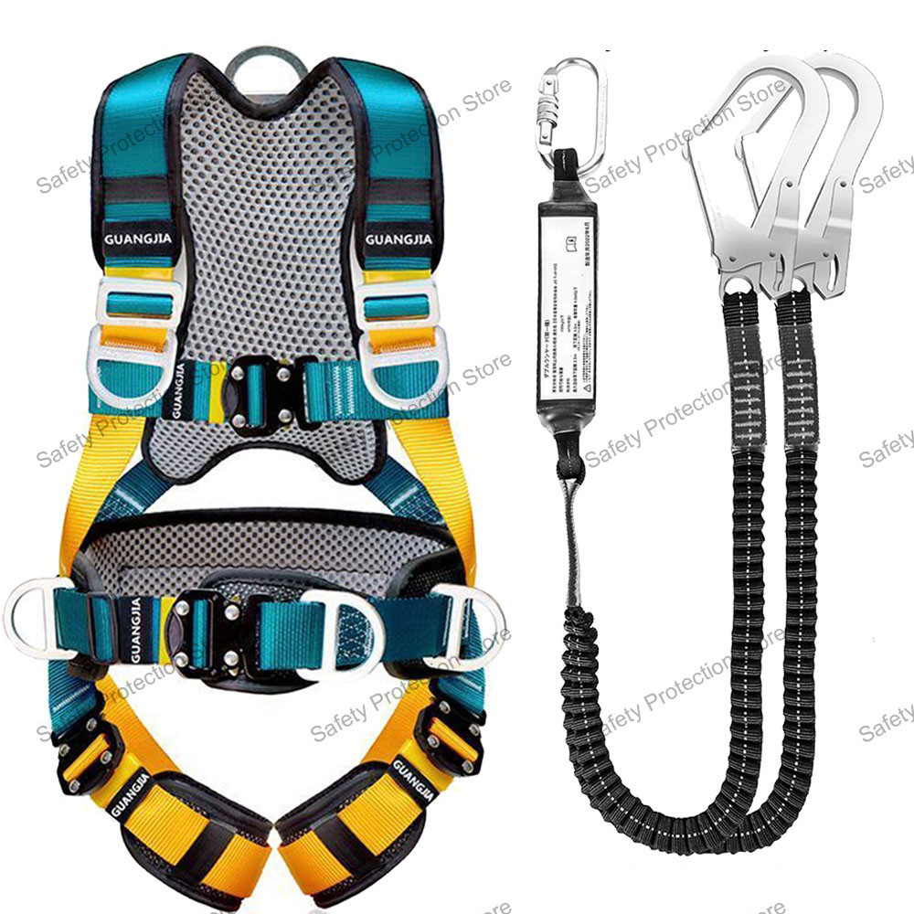 High Altitude Work Safety Harness Five-point Full Body Safety Belt ...