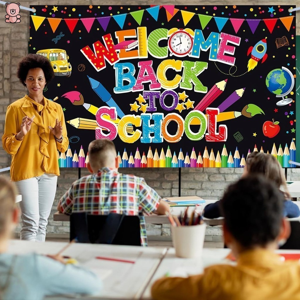 Welcome Back To School Party Photography Backdrops First Day of School ...