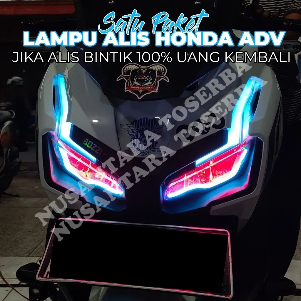 Honda ADV FREE DEMON EYE Eyebrow Lights No Spots 4 Eyebrows+4 DEVIL EYE ...