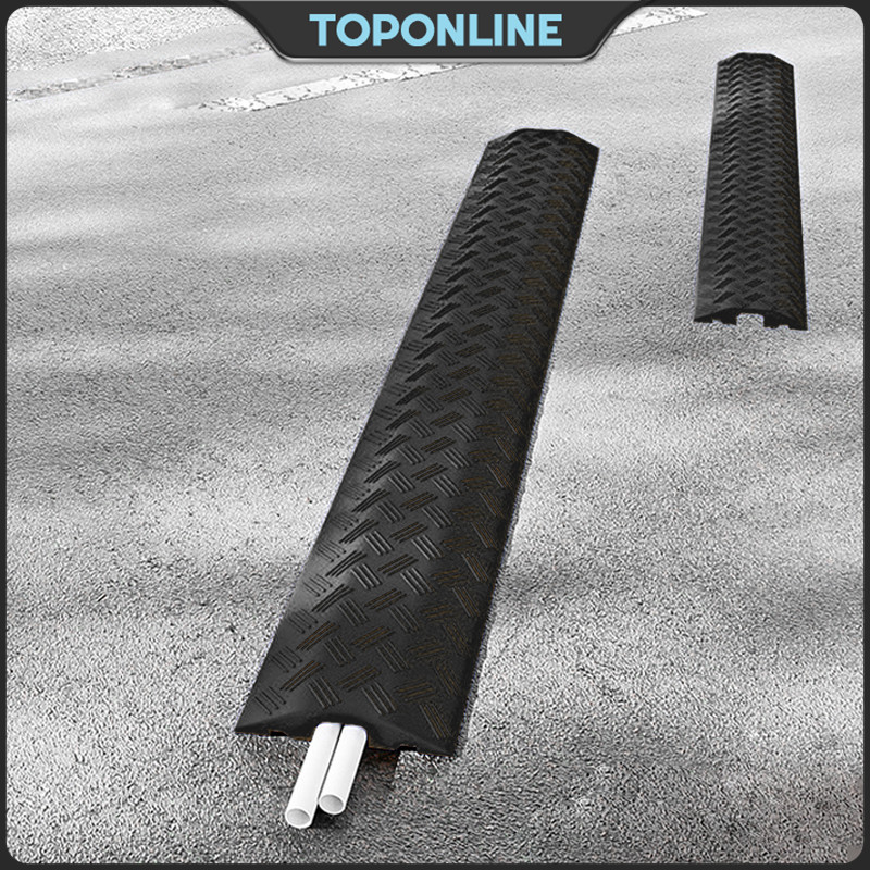 1m PVC Floor Cable Protector Splicing Cable Wire Ramp Trough | Shopee ...