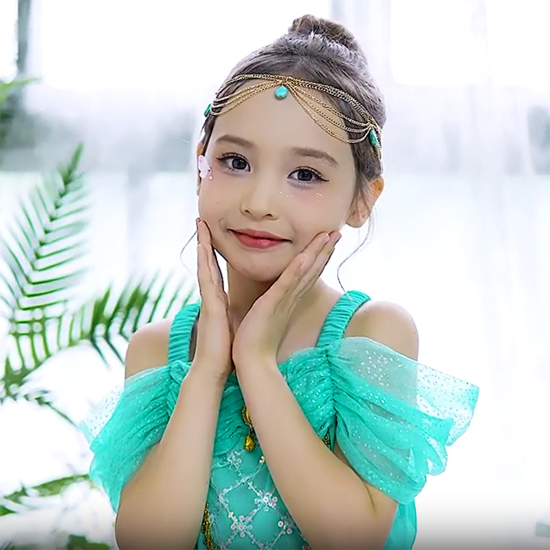Aladdin Jasmine Princess Jewelry Accessories Set Kids Girls Cosplay ...