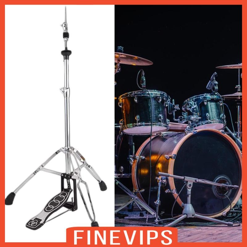 [Finevips] Hi Hat Stand Portable with Pedal Adjustable Height Drum ...