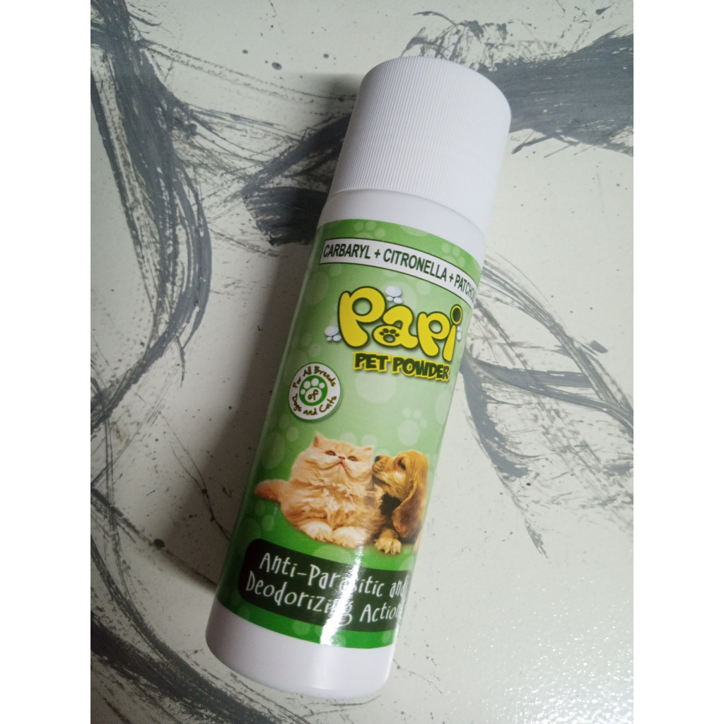 Papi Anti-Parasitic & Deodorizing Action Pet Powder 100g Carbaryl ...