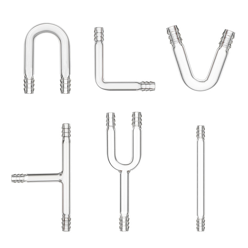 Laboratory Glass Catheter Catheter Glass Elbow Small Catheter Curved ...