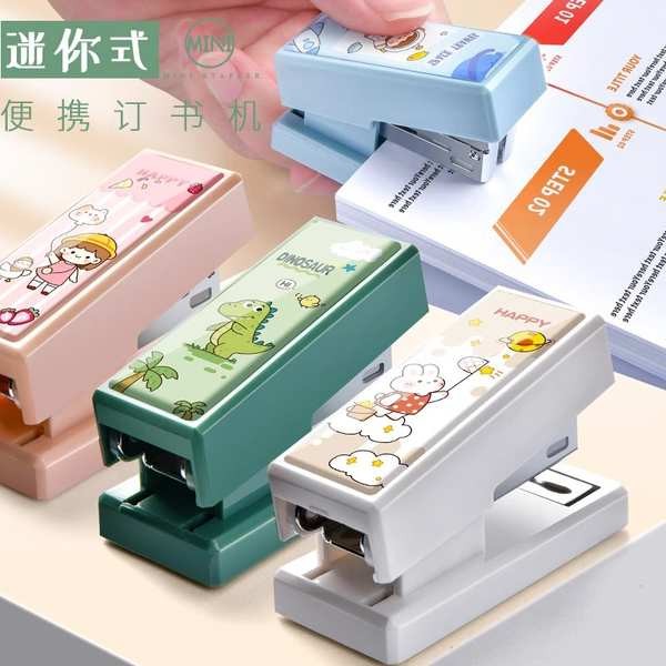 stapler set mini stapler set Cartoon stapler mini trumpet cute student ...