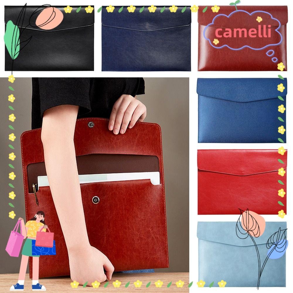 CAMELLI Leather File Folder Fashion Document Organiser Data Contract ...