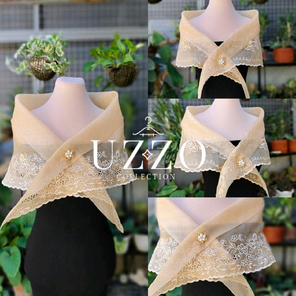 HABLON Filipiniana Alampay Graduation Shawl Wrap Around Embroidery ...