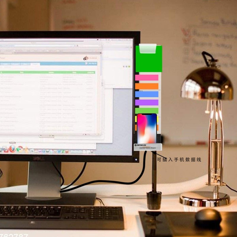 Display Message Board Display Side Sticky Notes Acrylic Whiteboard ...