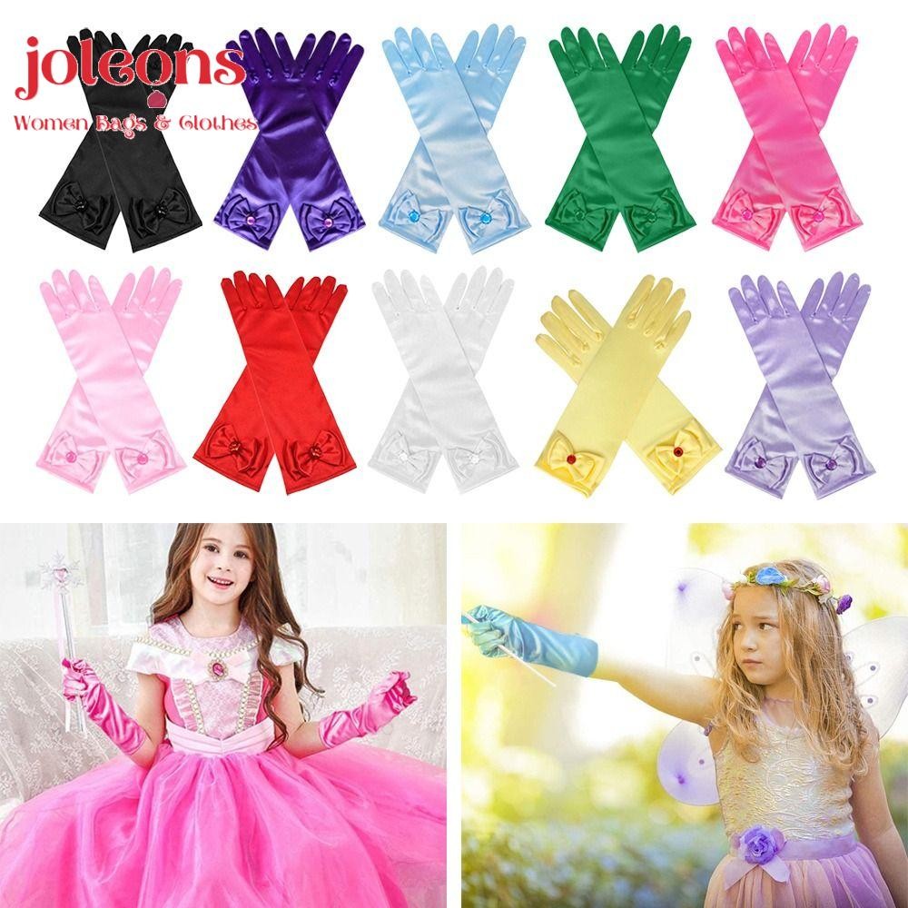 JOLEONS Children Long Gloves Glove Princess Dance Performance Children ...