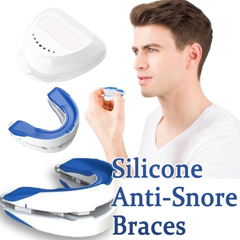 Silicone Anti Snoring Mouth Guard Improve Sleeping Aid Braces Teeth ...