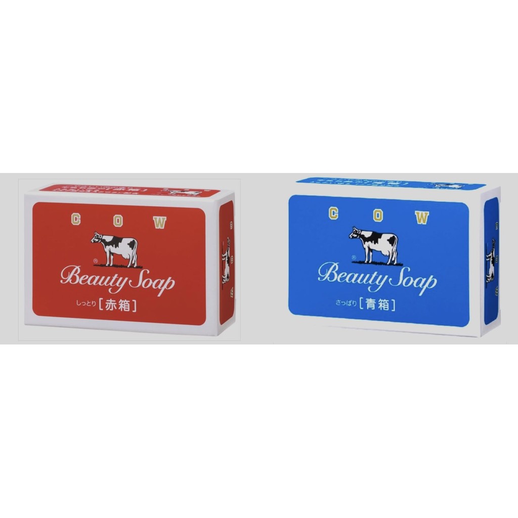 (Assort) Cow Brand Milk Soap (Red Box 90g & Blue Box 85g) | Shopee ...