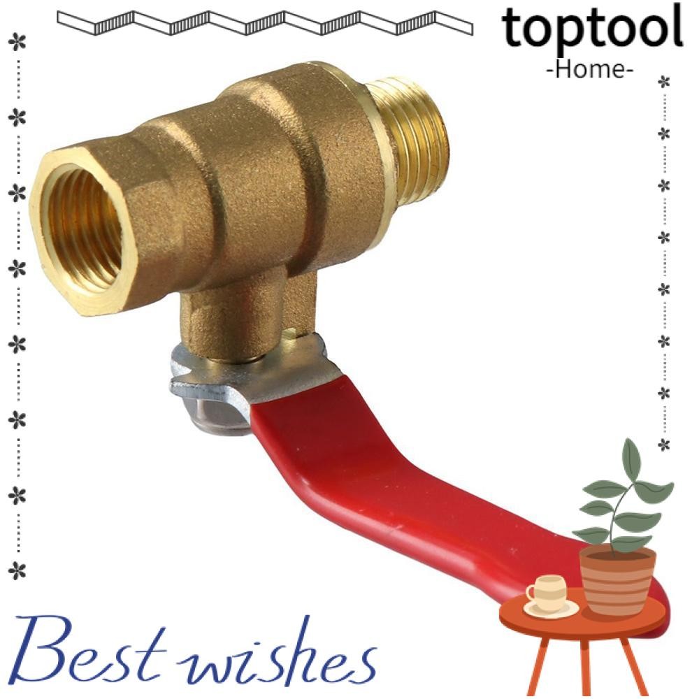 TOPTOOL Ball Valve, Forged Brass 1/4" Water Valve, High Pressure ...