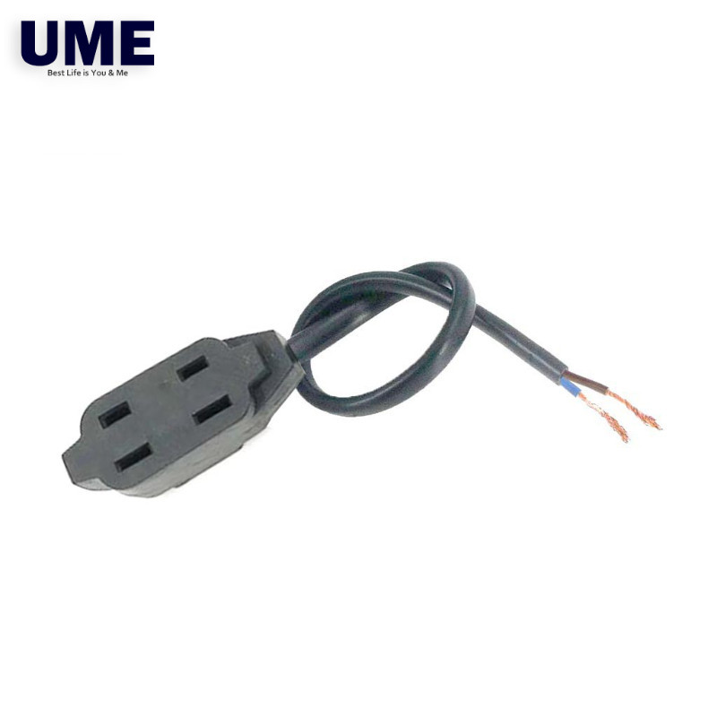 Female 3 Gang US Outlet Extension Power Cable Plug Connector GW796 ...