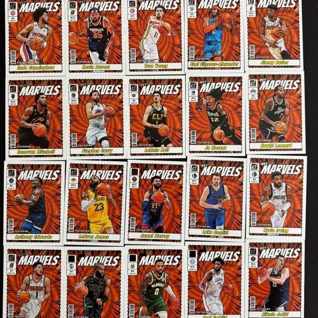 Nba Panini Star Card Marvel Teka Curry James Dongqi Irving Warriors ...