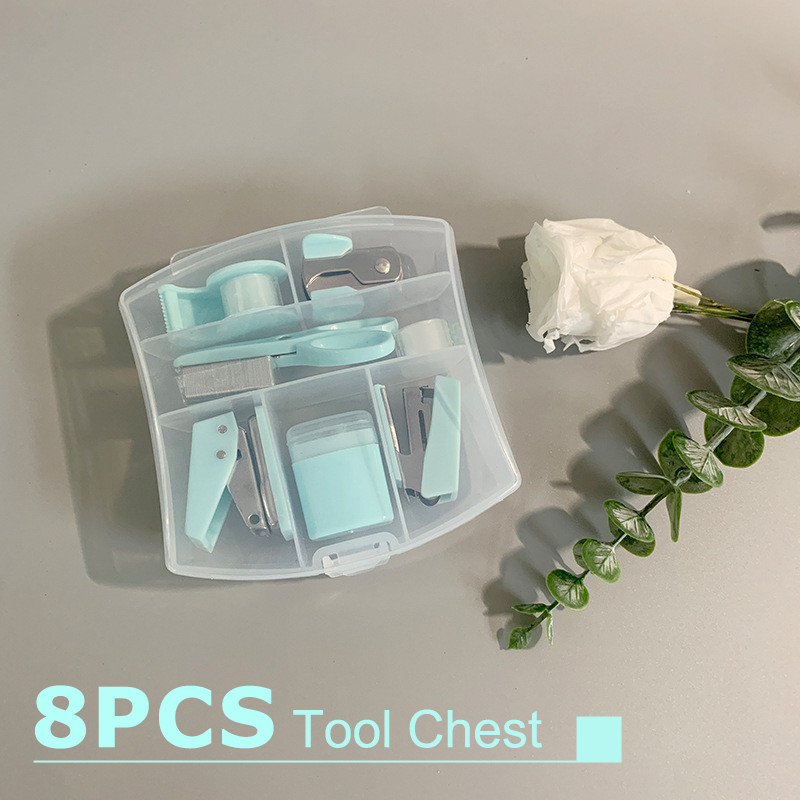8pcs/box Mini Stapler Staple Set Ins Korean Hole Tape Machine ...