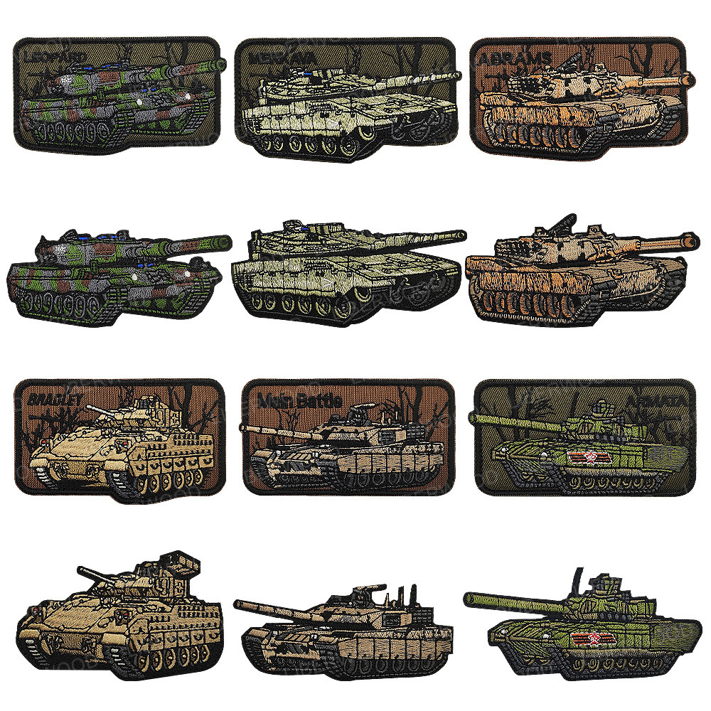 Tank Patches Hero Car Heavy Artillery Full Embroider Tactical Patch ...