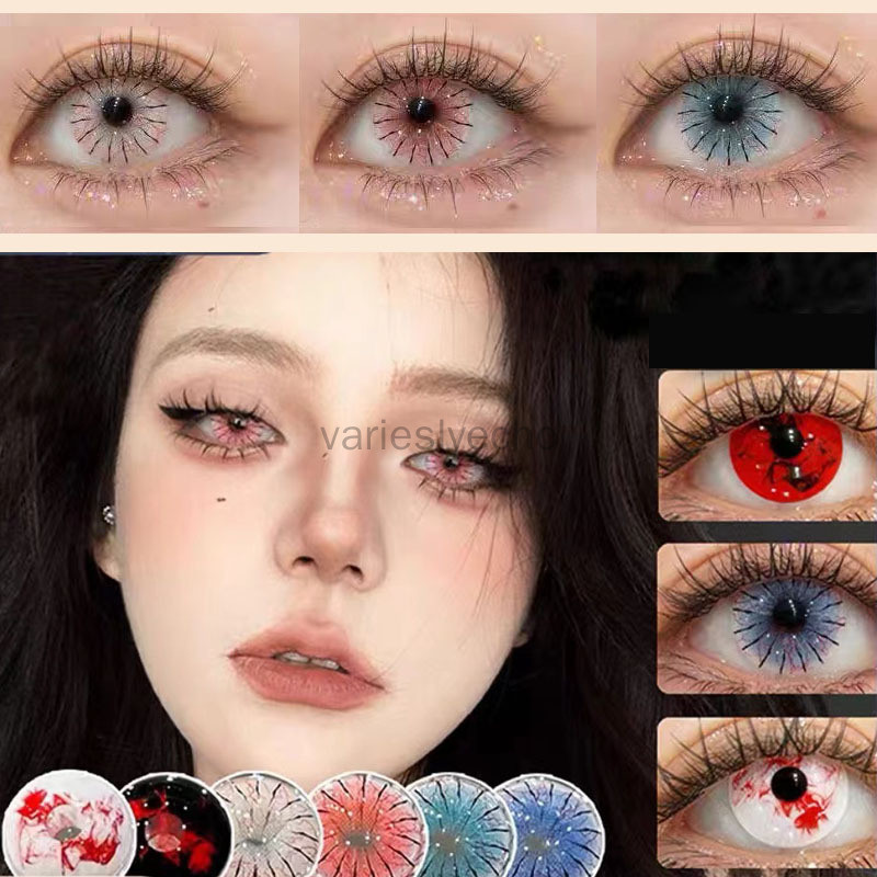 Disposable Cosmetic Contact Lenses, Evil Spider Magic Weapon Eye Lens ...