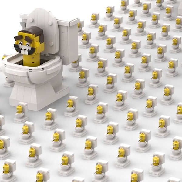 lego skibidi toilet minifigure skibidi toilet lego Assemble building ...