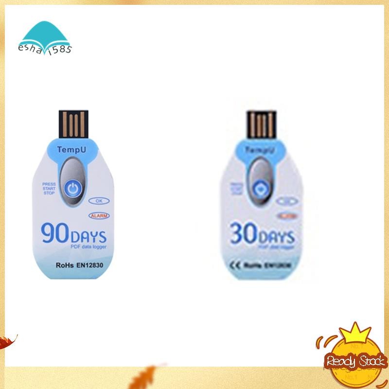 【eshai585】pdf Report Usb Port 10000 Points Usb Temperature Data Logger Disposable Cold Chain Use