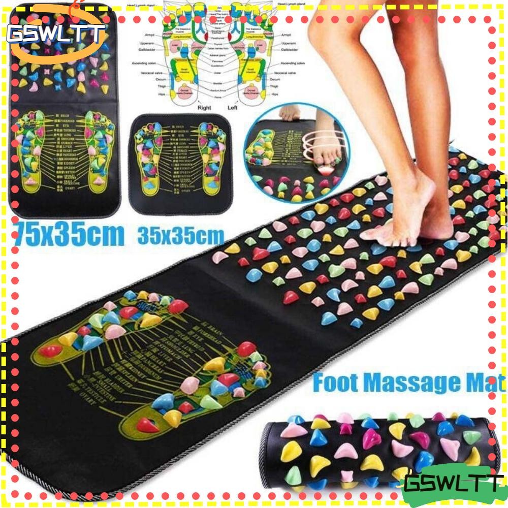 GSWLTT Reflexology Walk Acupressure Acupoint Mat Pain Relieve Foot ...