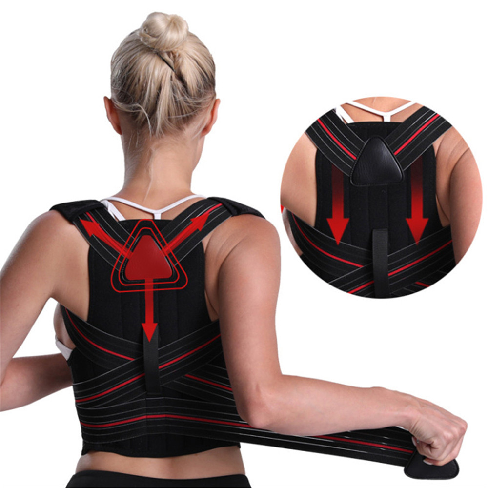 Adjustable Posture Corrector Back Support Shoulder Brace Posture ...