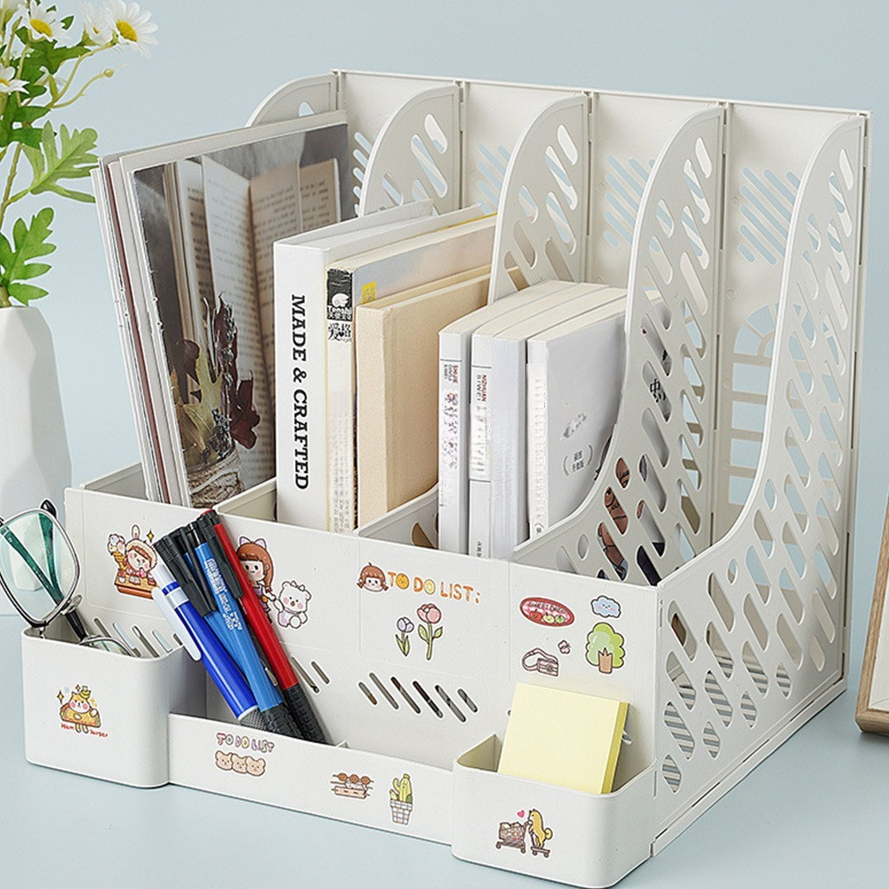 File Data Storage Rack Desk Document File Organizer File Magazine ...