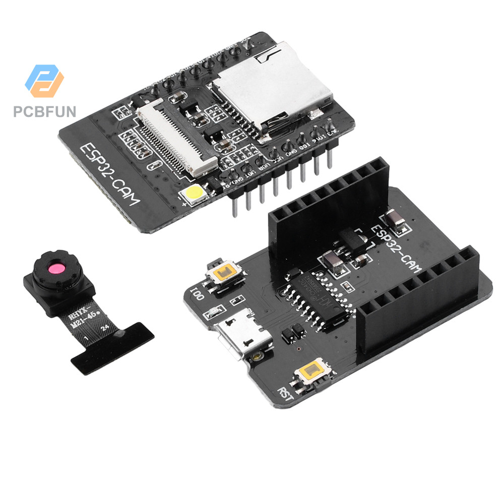 Pcbfun ESP32-CAM WIFI BT Development Board 2.0MP ESP32-S Module OV2640 Camera Module Expansion ...
