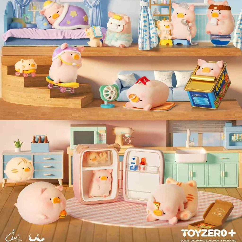 52toys Pig Blind Box Cute Dolls pig Figure plush Toy Handmade Gifts For ...