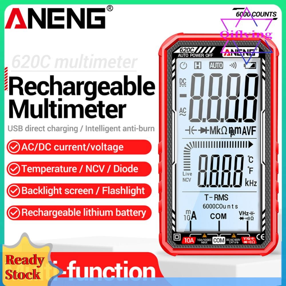 Digital Smart Multimeter 6000 Counts Transistor Tester Ohm Hz ...
