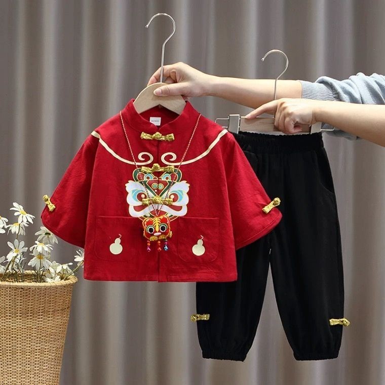 Boy Baby Catch Zhou Yan Dress Spring Autumn Baby Tang Suit Children ...