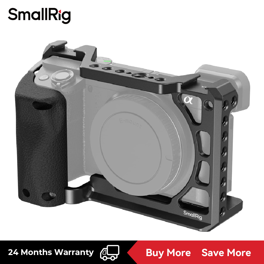 SmallRig Cage with Silicone Handle for Sony A6100/A6300/A6400 Camera ...