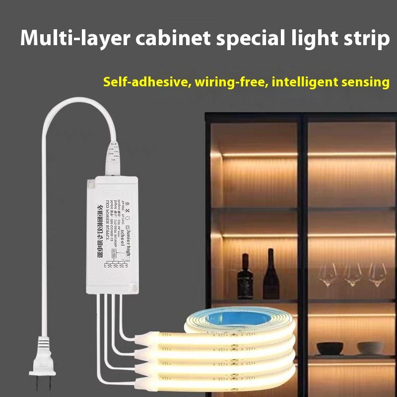 Human Body Induction led Light Strip No-Slot Wine Cabinet Display ...