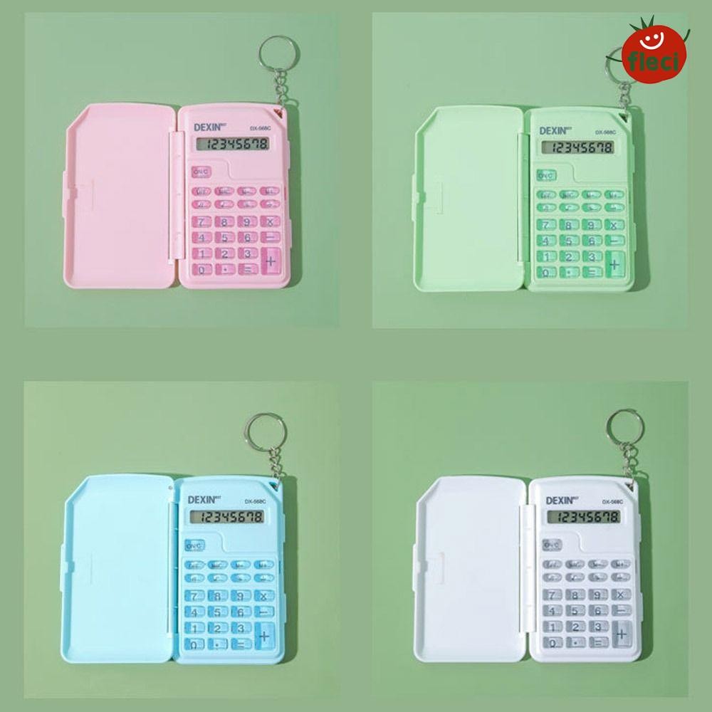 FLECI Mini Calculator, 8-Digit Cute Flip Cover Calculator, Professional ...