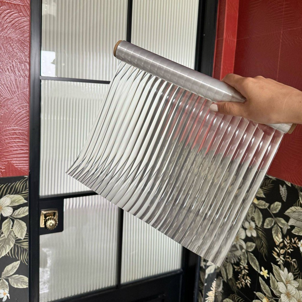 Optical Long Rainbow Glass Film Bathroom Kitchen Sliding Door Partition ...